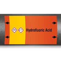 ISO20560PM-165X90-HYDROFLUORIC ACID, Brady ISO 20560 Pipe Markers ...