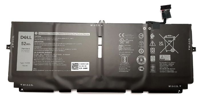 FP86V, Dell Battery, 52WHR, 4 Cell, Lithium Ion | EET