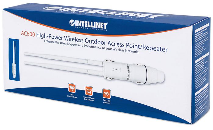 525824, Intellinet High-Power Wireless AC600 Outdoor Access Point ...