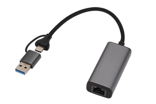 MC-USBACNET2.5G, MicroConnect USB-C / A to RJ45 2,5G Network Adapter | EET