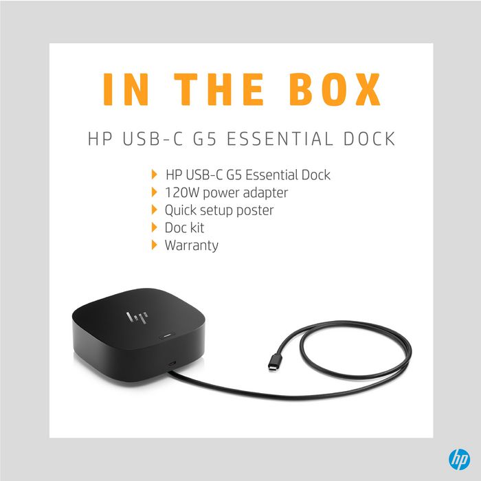 72C71AA, HP USB-C G5 Essential Dock | EET