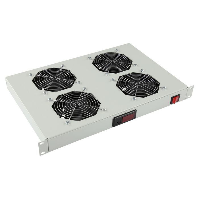 RAF305WH, Lanview by Logon 4 FANS, DIGITAL THERMOSTAT RACK MOUNT FAN ...