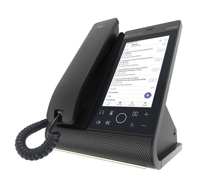 TEAMS-C470HD-DBW, AudioCodes Teams C470HD Total Touch IP-Phone PoE GbE ...