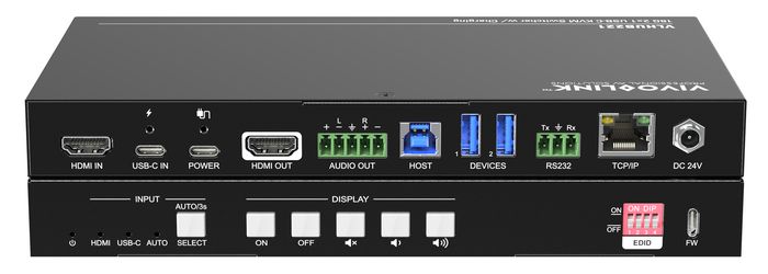 VLHUB221, Vivolink 4K 2x1 Meeting Room HUB + Switcher w/soft Codec ...