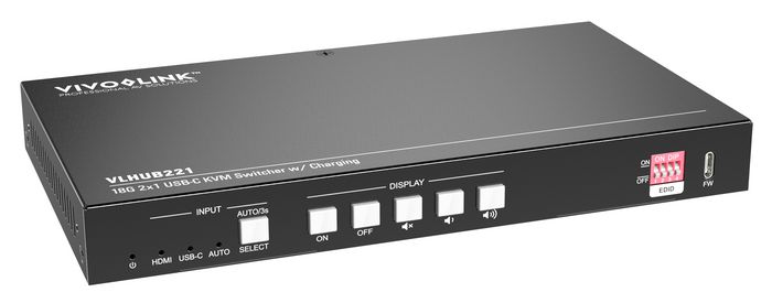 VLHUB221, Vivolink 4K 2x1 Meeting Room HUB + Switcher w/soft Codec ...