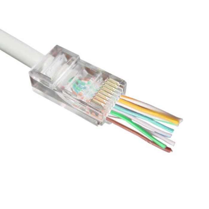 CON5UTPE, MicroConnect Modular RJ45 Cat5e UTP Easy Connector AWG 27/7 ...