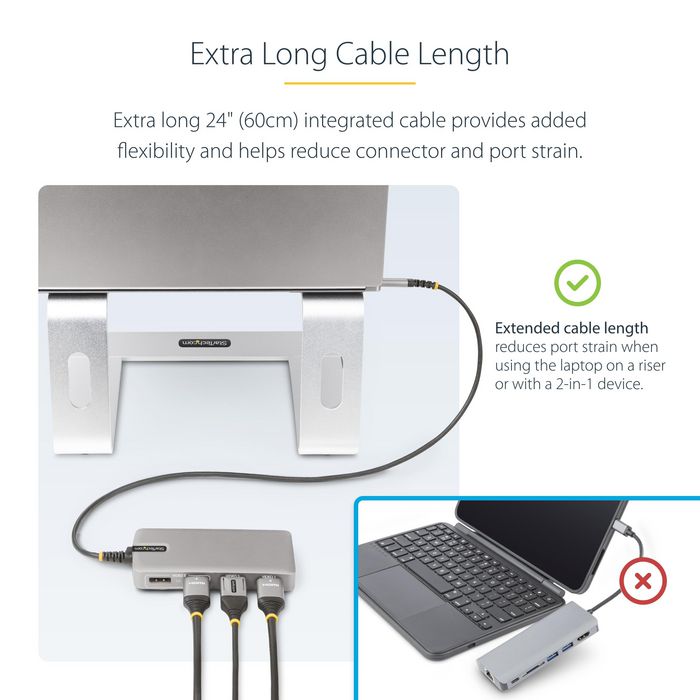 117B-USBC-MULTIPORT, StarTech.com USB-C Triple-Monitor Multiport ...