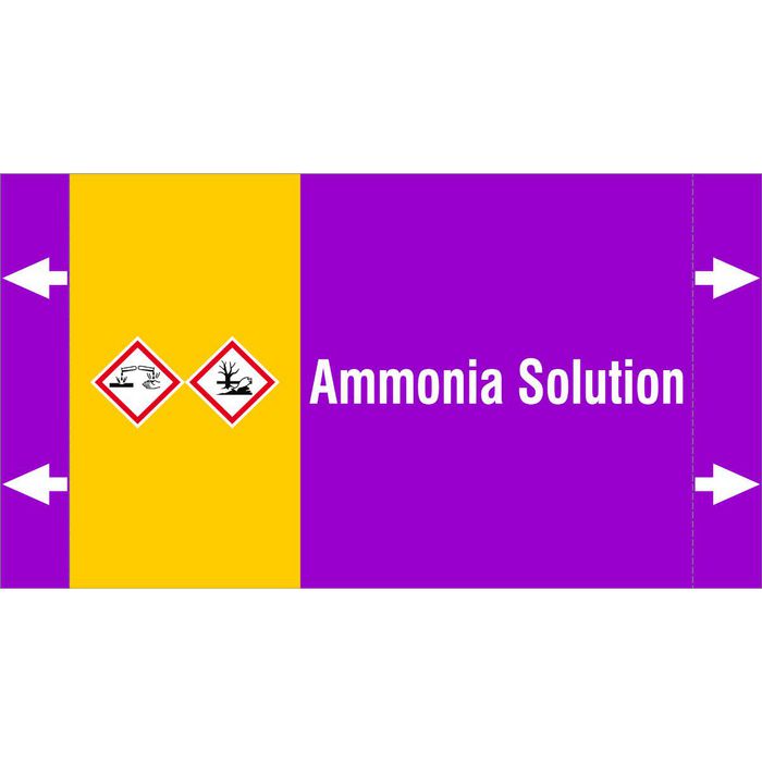 ISO20560PM-165X90-AMMONIA SOLUTION, Brady ISO 20560 Pipe Markers ...