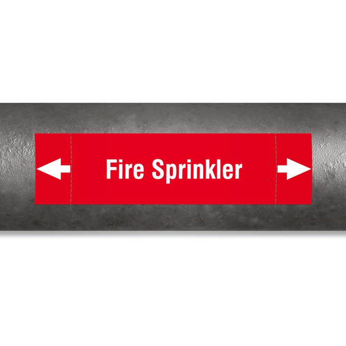 ISO20560PM-115X30-FIRE SPRINKLER, Brady ISO 20560 Pipe Markers - Fire ...