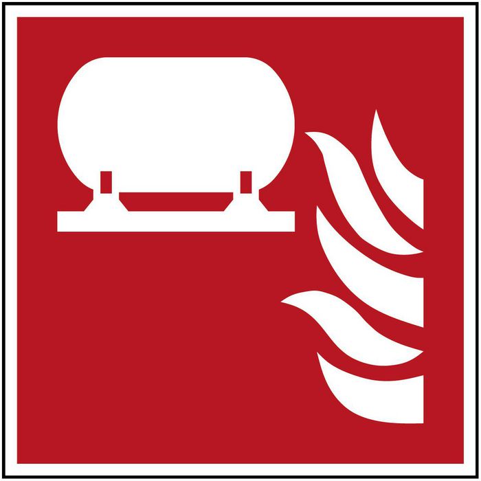 F/F012/NT-PP-100X100/1-B, Brady Fixed fire extinguisher installation ...