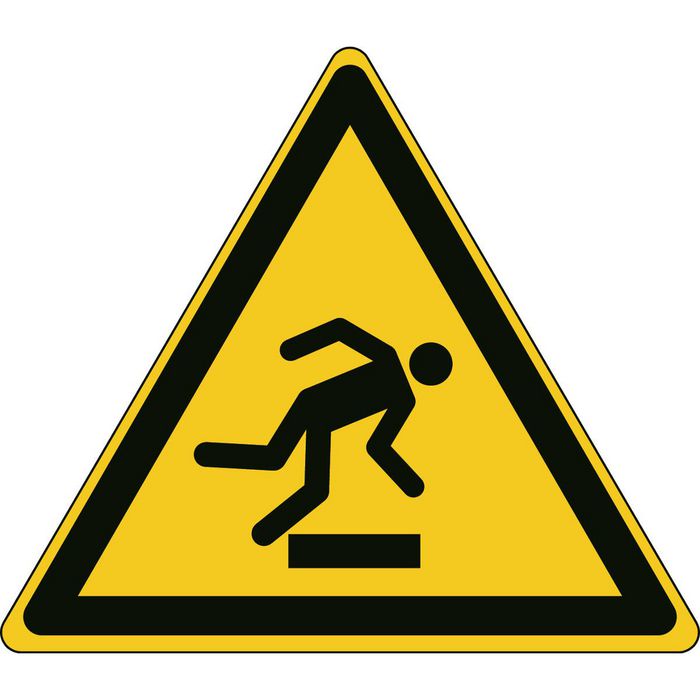 PIC W007-TRI 100-PE-SHEET/3, Brady ISO Safety Sign - Warning: Floor ...