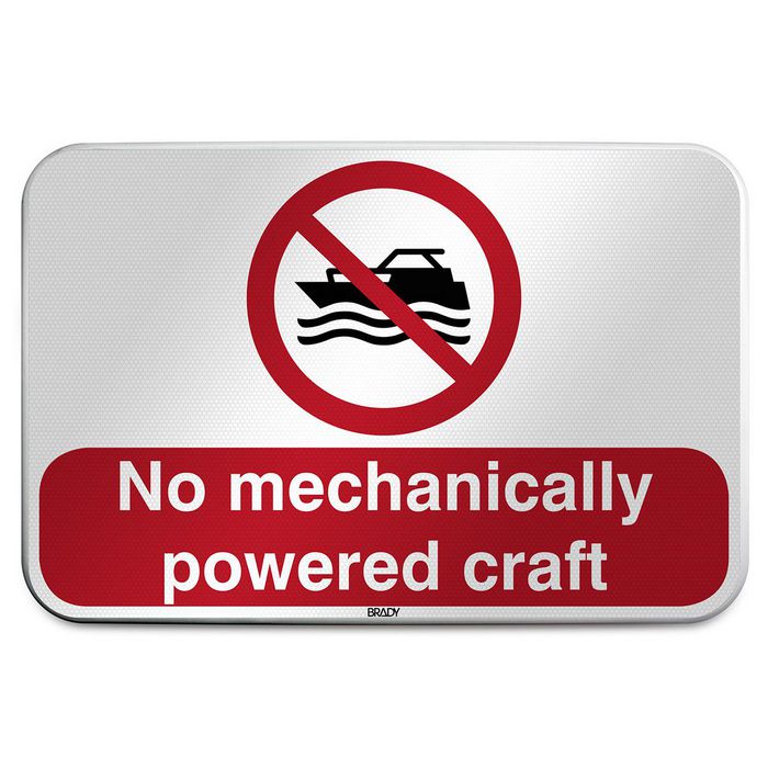 P/P056/EN474/RFLBD-600X400-1, Brady ISO Safety Sign - No ...