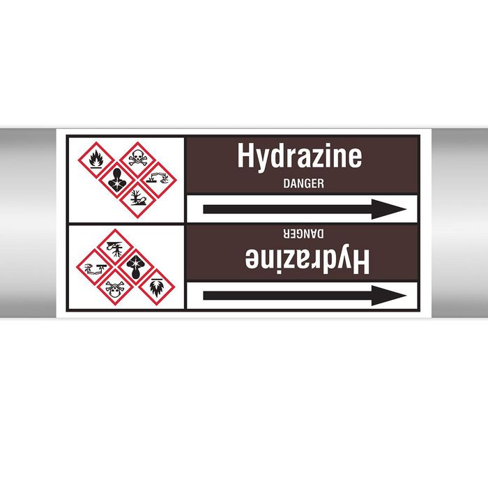 HYDRAZINE 127X33RL-T2-P19, Brady Roll form Pipe Markers with liner ...