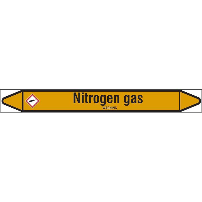 NITROGEN GAS 250X26RL-T1-LL-P15, Brady Individual linerless Pipe ...