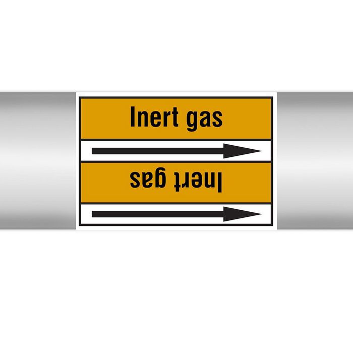 INERT GAS 100X33RL-T2-LL-P15, Brady Roll form linerless Pipe Markers ...