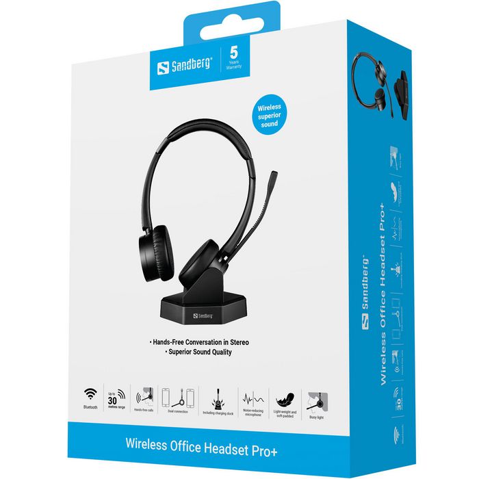 126-18, Sandberg Wireless Office Headset Pro+ | EET