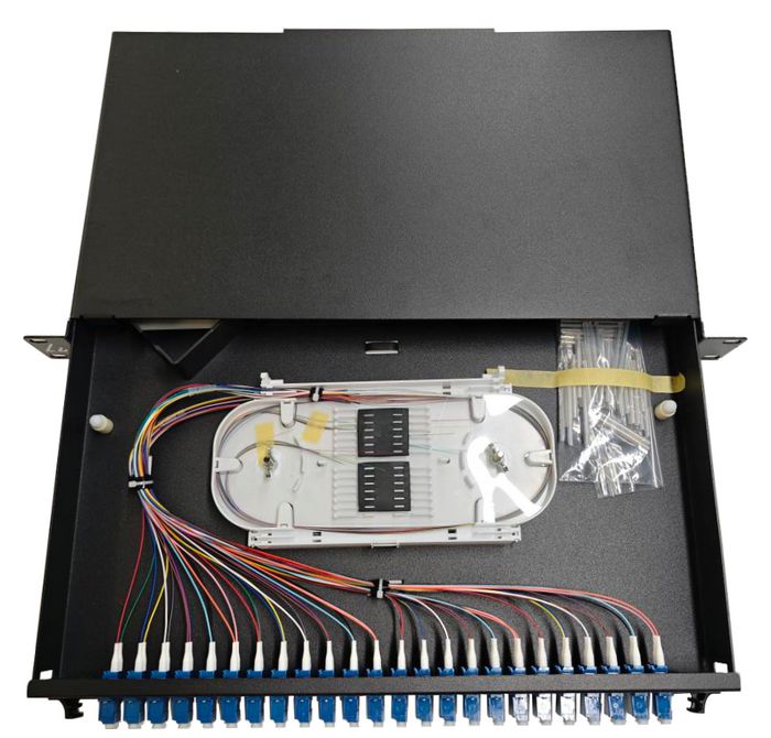 LVO233845, Lanview 24-Port Fibre patch panel mounted with 24 x LC ...