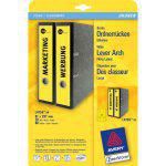 L4755-20, Avery Border Binder Labels, Yellow 61 X 297Mm (20) | EET