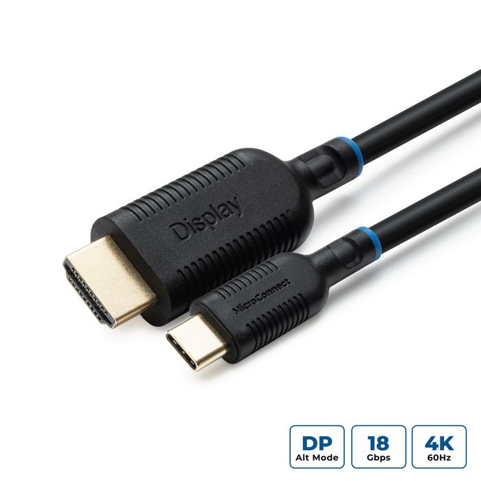 MC-USBCHDMI2, MicroConnect Câble USB-C vers HDMI 2m | EET