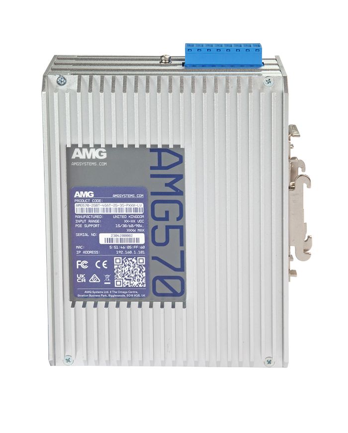 AMG570-2GBT-4GAT-2G-3S-P190-LV, AMG Industrial 11 Port Managed Switch ...